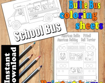 American Bully Coloring Pages - Etsy