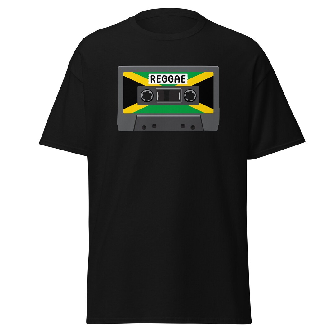 Reggae Cassette Tapes With Jamaican Flag Men's Classic T-shirt. Rasta ...