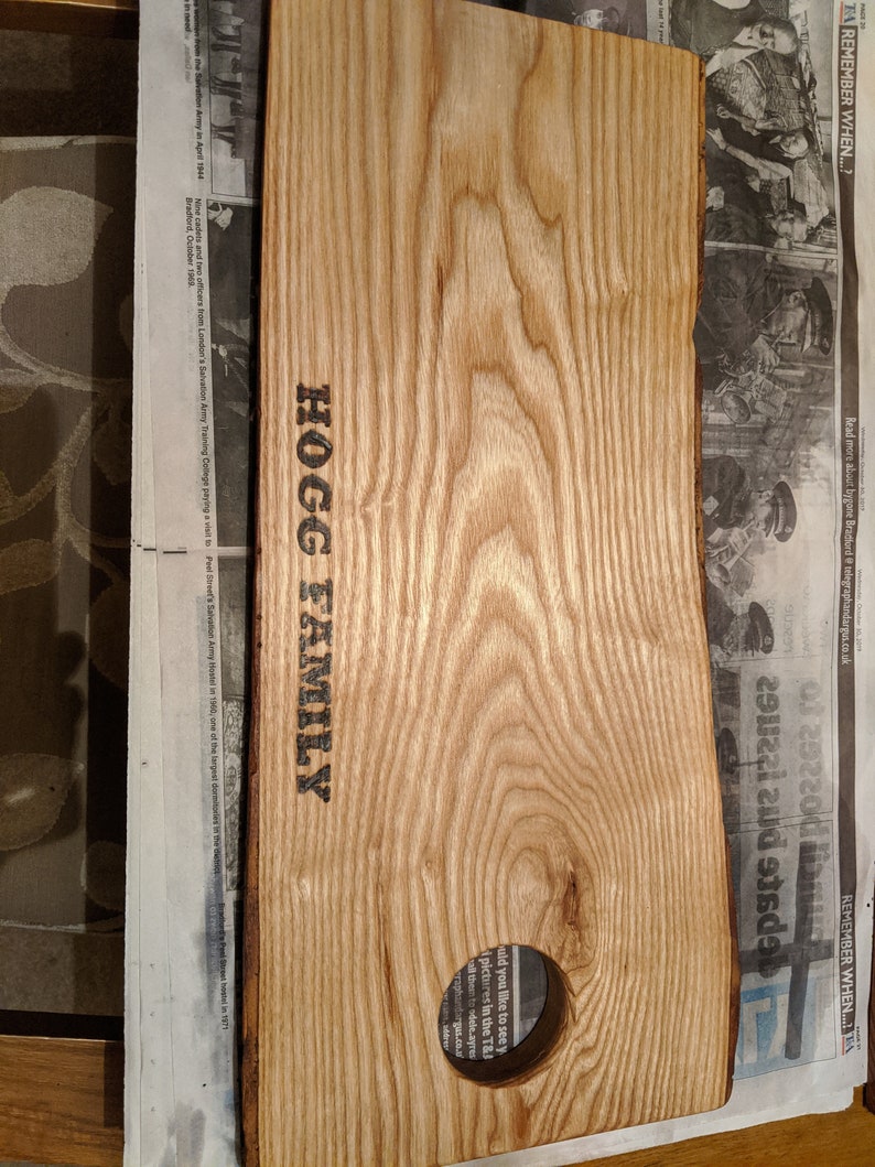 Personalised Hardwood Pyrography Chopping Boards/ Serving - Etsy UK