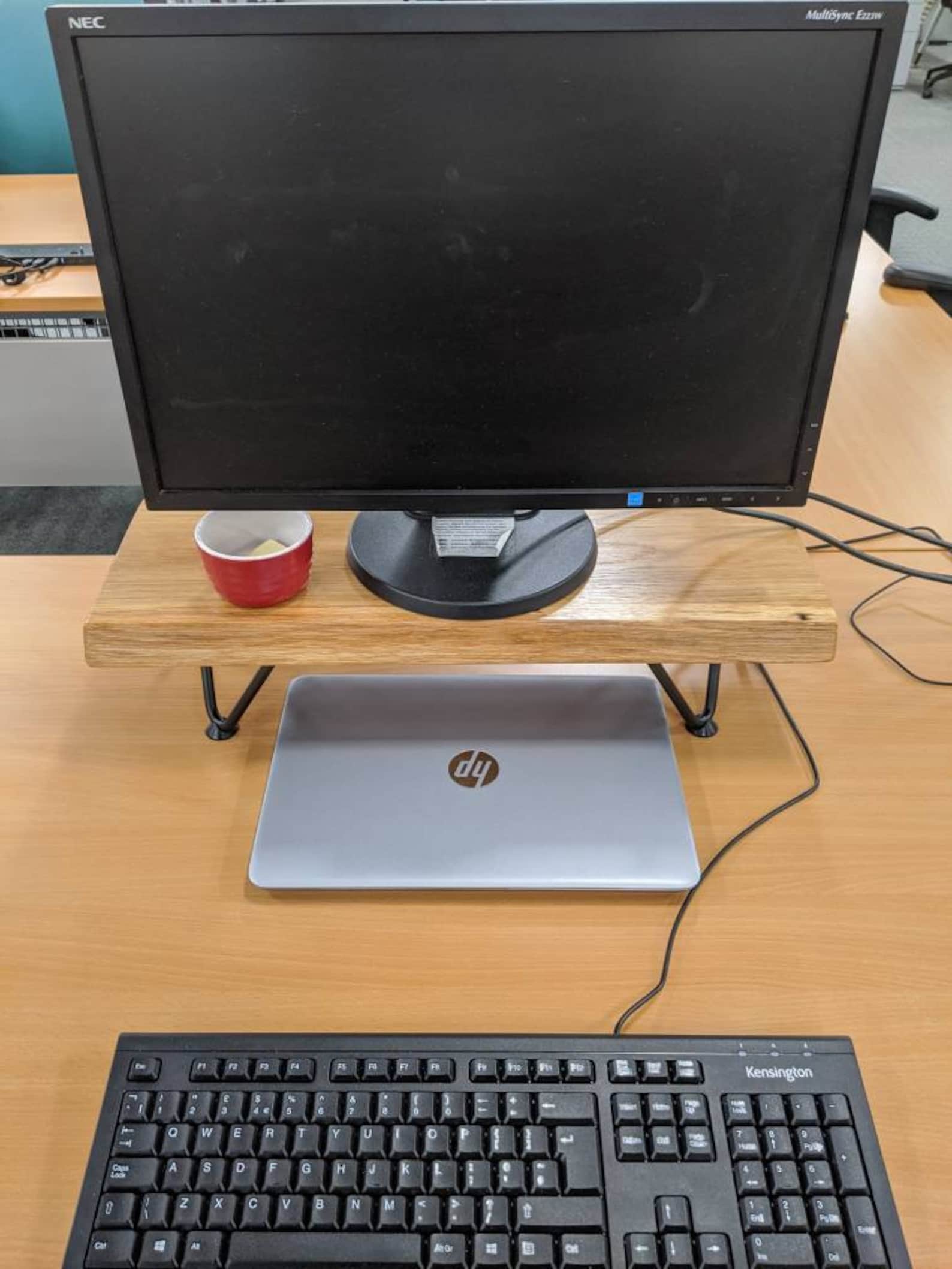 Live Edge/oak/pc Monitor Stand/apple Mac Stand/desk - Etsy Ireland