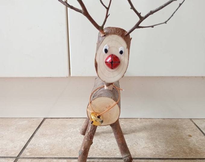 Hand Made/miniature/craft Kit/build Yourself/log Reindeer - Etsy UK