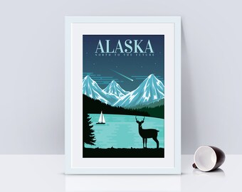 Alaska poster | Etsy