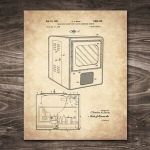 TV Patent Print Art 1951 Home Decor Wall Art - Etsy