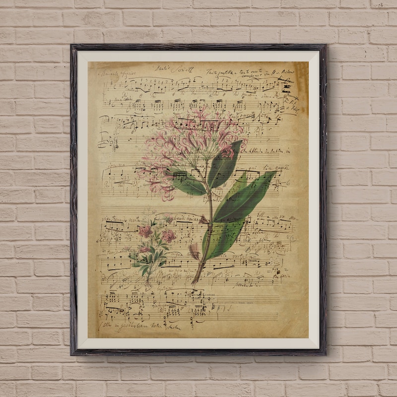 Sheet Music Flower - Etsy