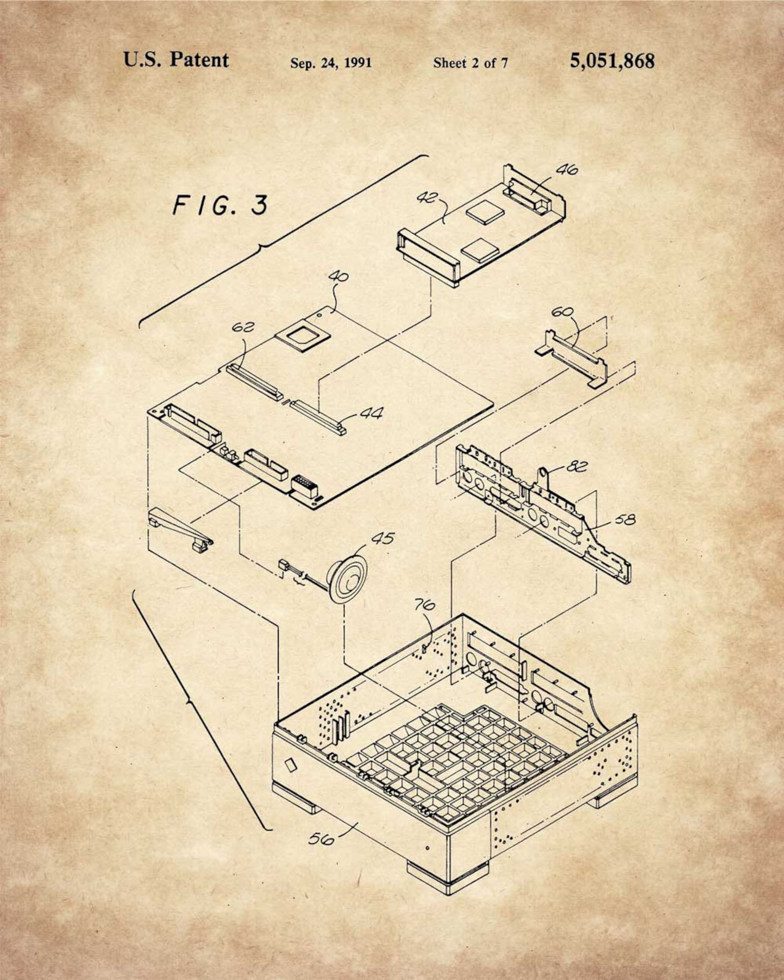 Computer Patent Print Set of 6 Geek Art Print Gift Idea - Etsy Canada