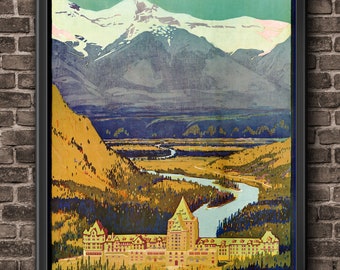 Banff National Park Poster Subpar Parks Poster - Etsy