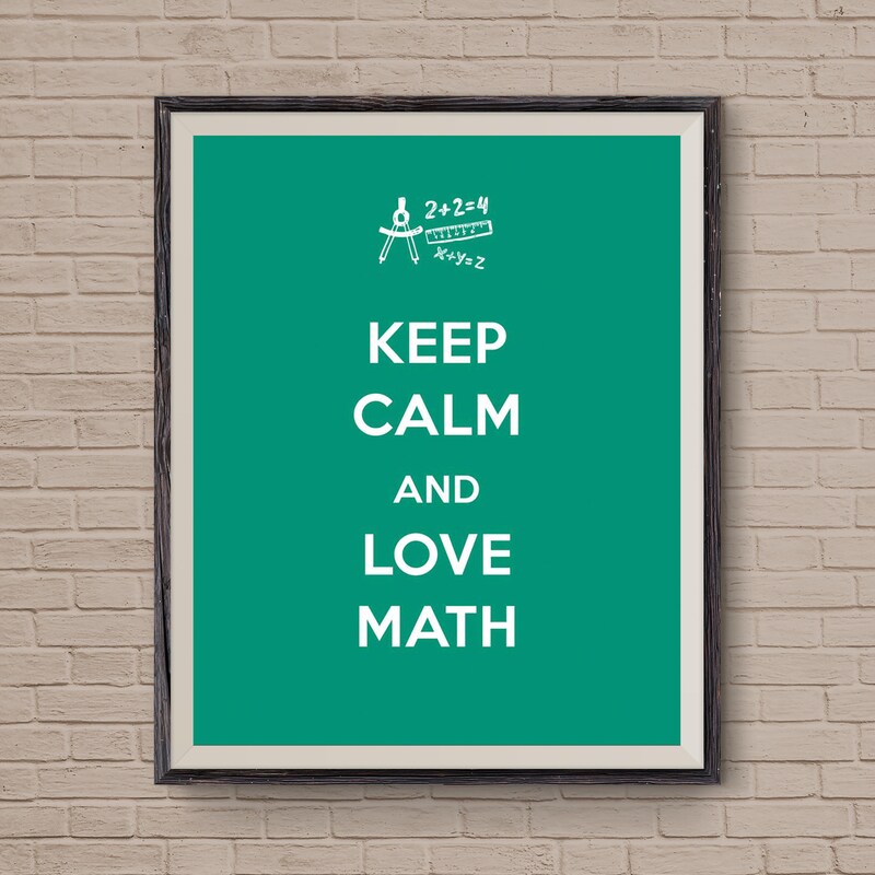 Keep Calm Math - Etsy