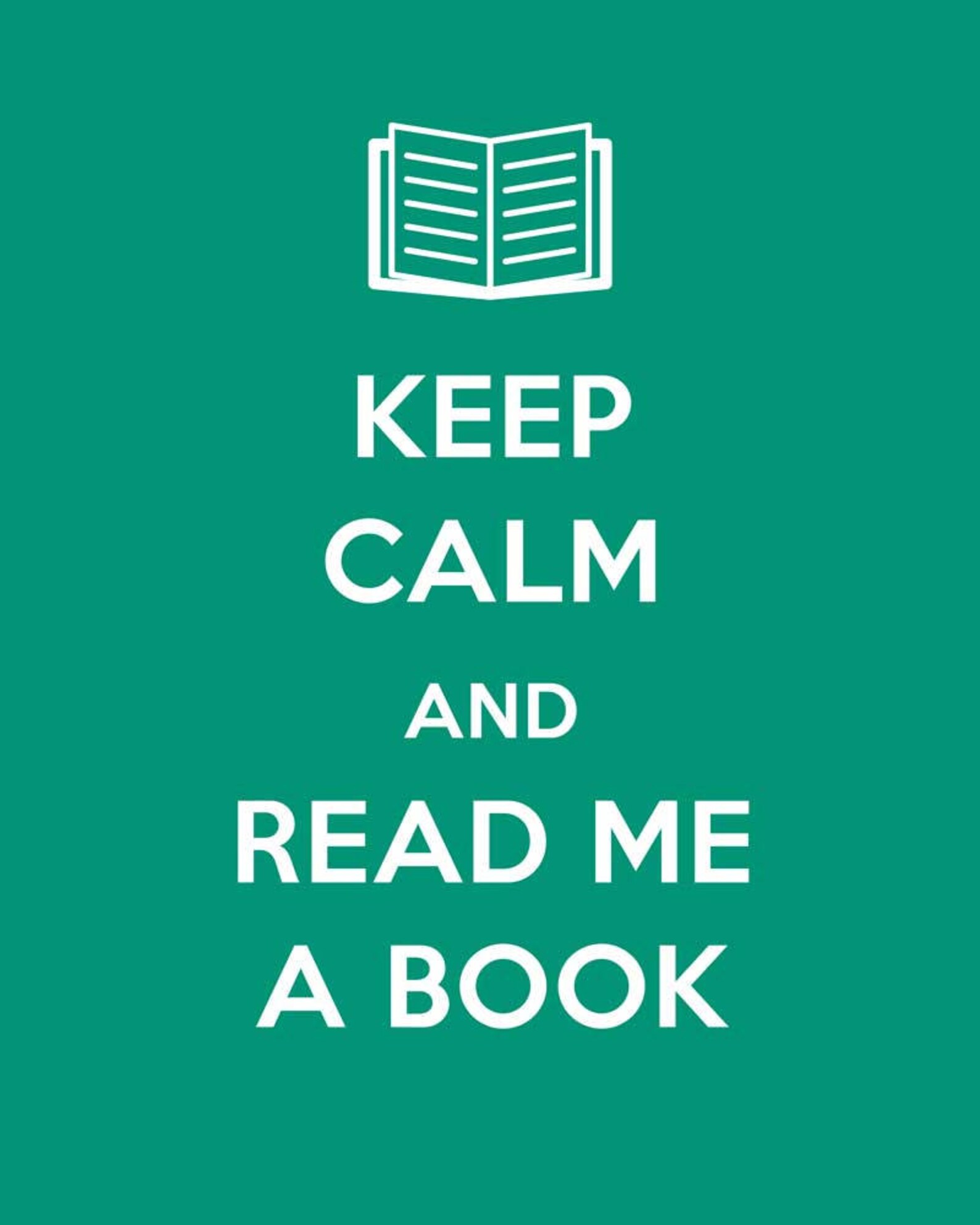 Reading Art Classroom Poster Keep Calm and Read Me A Book | Etsy