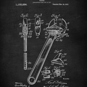 Hand Tools Handyman Patent Prints, DIY Tools, Garage Art, Woodworking ...
