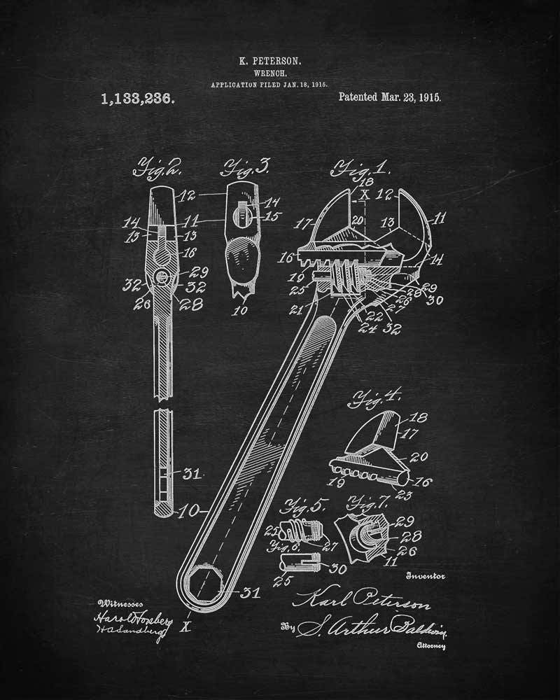 Hand Tools Handyman Patent Prints, DIY Tools, Garage Art, Woodworking ...