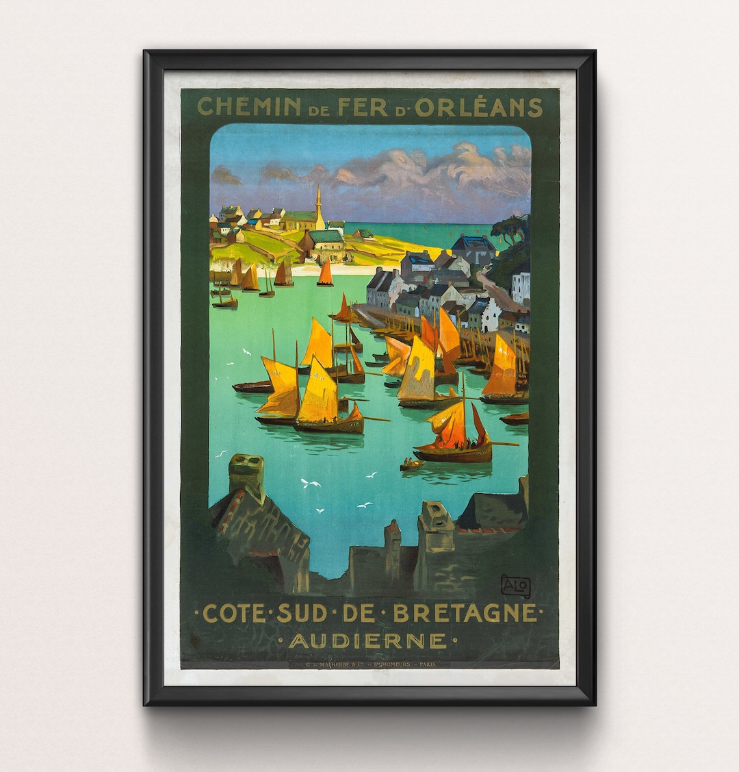 French Travel Poster Travel Gifts, Travel Art, France Poster, Tourism ...
