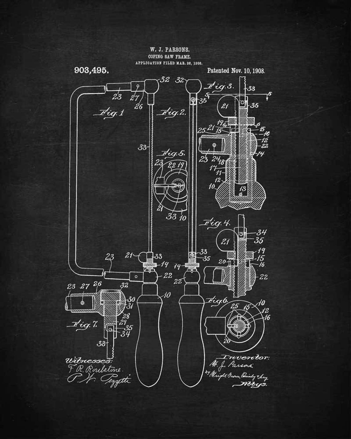 Hand Tools Handyman Patent Prints, DIY Tools, Garage Art, Woodworking ...