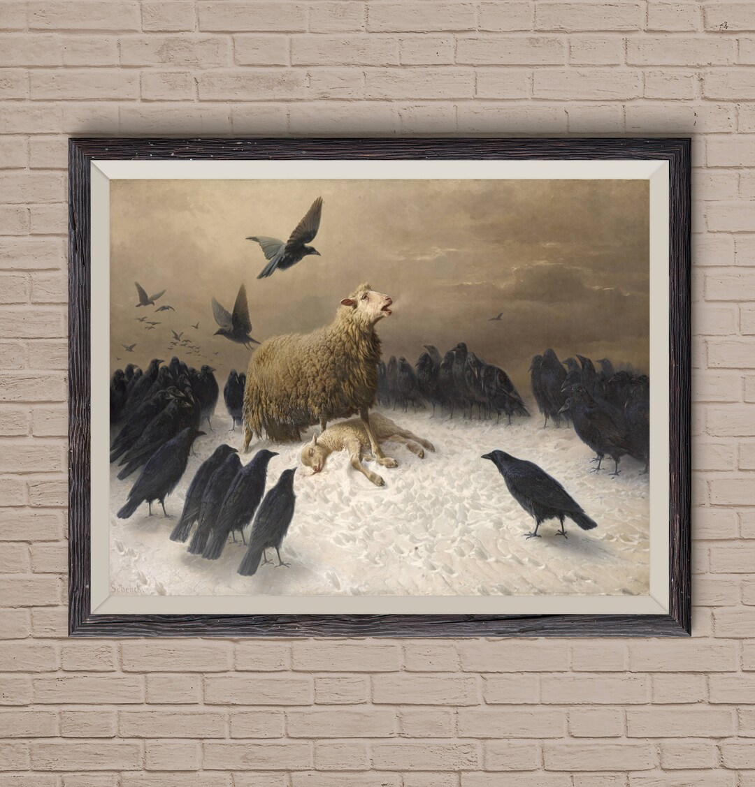 Schenck Art Print, Anguish, August Schenck, Famous Art Print, Famous ...