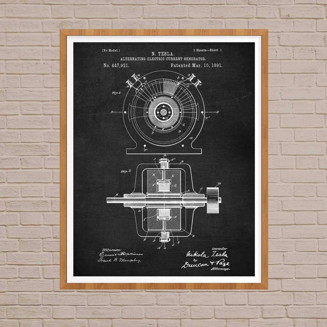 Science Poster, Nicola Tesla, Alternating Current, Tesla, Tesla Print ...