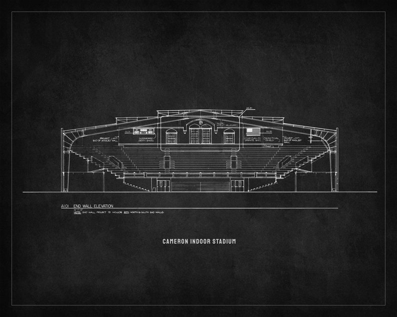 Cameron Indoor Stadium Art Print - Etsy