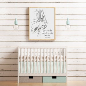 Winnie the Pooh Print Quotes, Pooh Bear Classic Vintage Style Poster ...