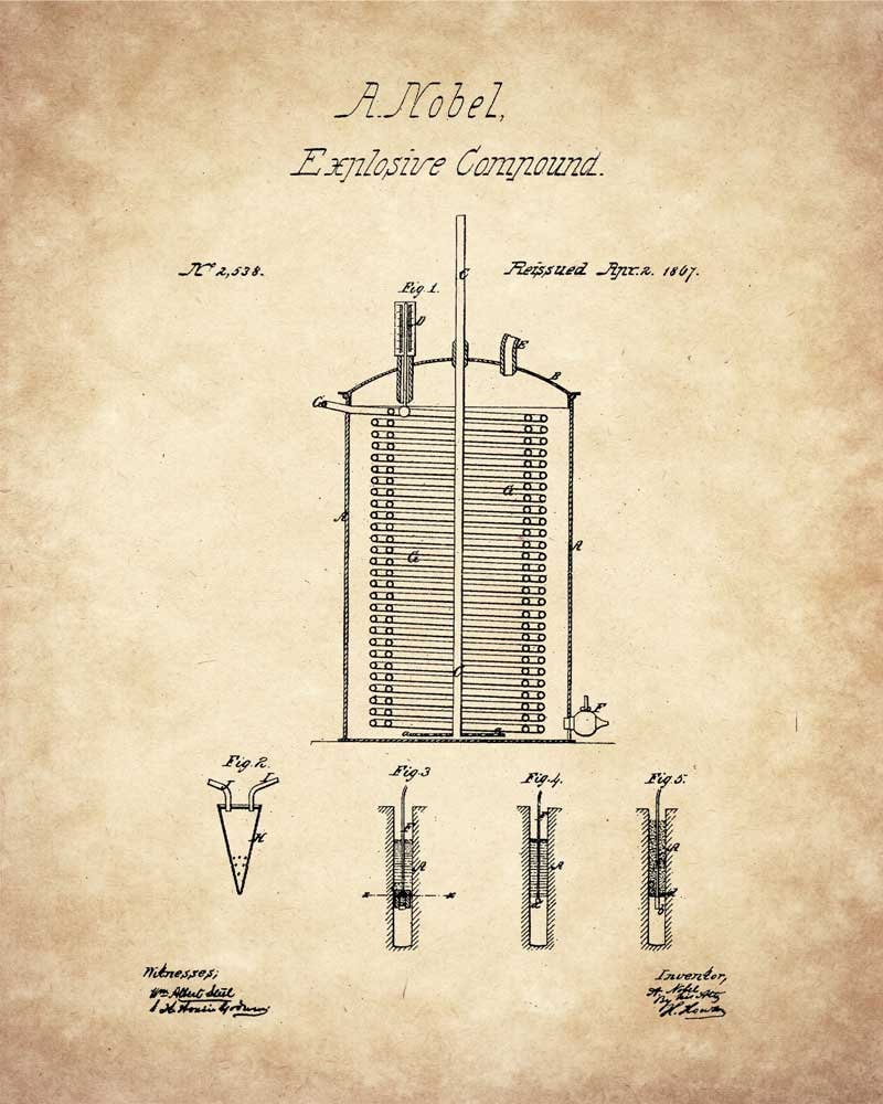 EOD Patent Print Wall Art Military Art Explosives Patent | Etsy