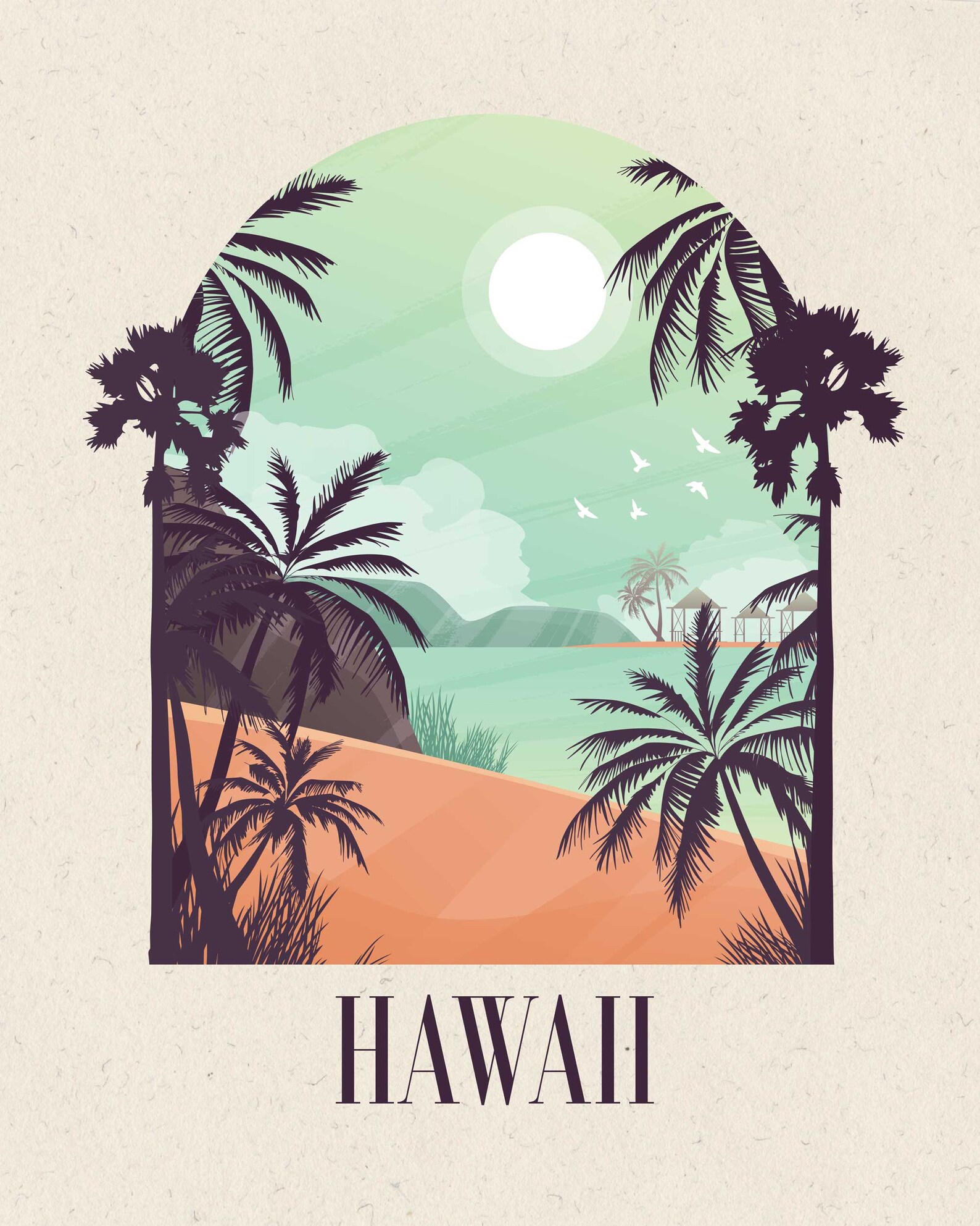 Hawaii Poster, Hawaii Wall Art, Hawaii Print, Hawaii Art, Poster, Home ...