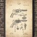 Revolver Gun Patent Print Wall Art Revolver Poster Gun - Etsy