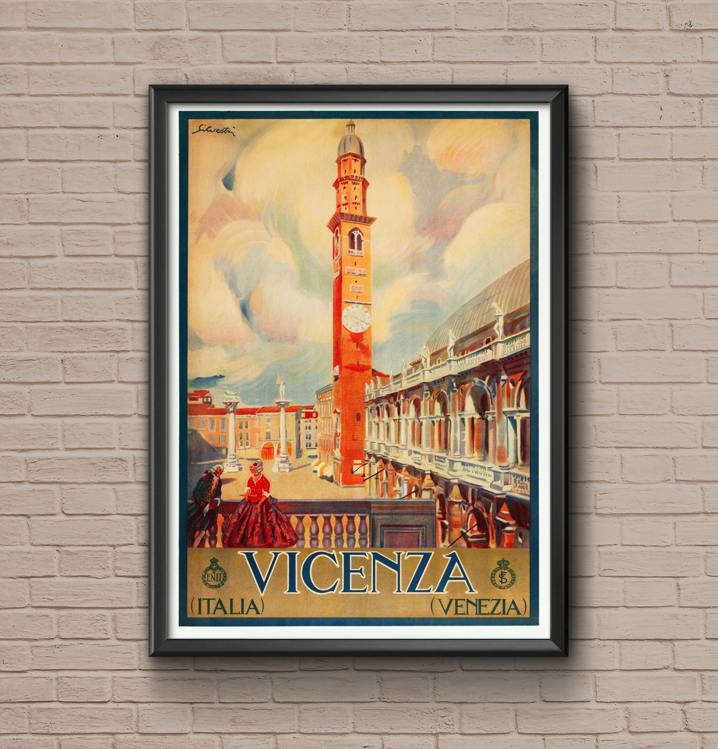 Vicenza Travel Posters Venice Poster Venice Print Venice | Etsy