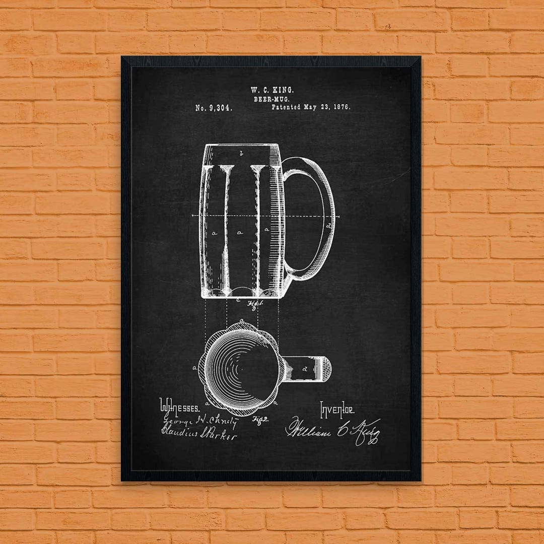 Beer Poster, Beer Brewer Gift, Craft Beer Gift for Men, Beer Lover Gift ...