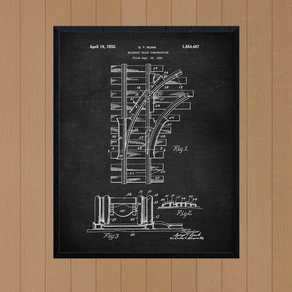 Railroad Chalkboard - Etsy
