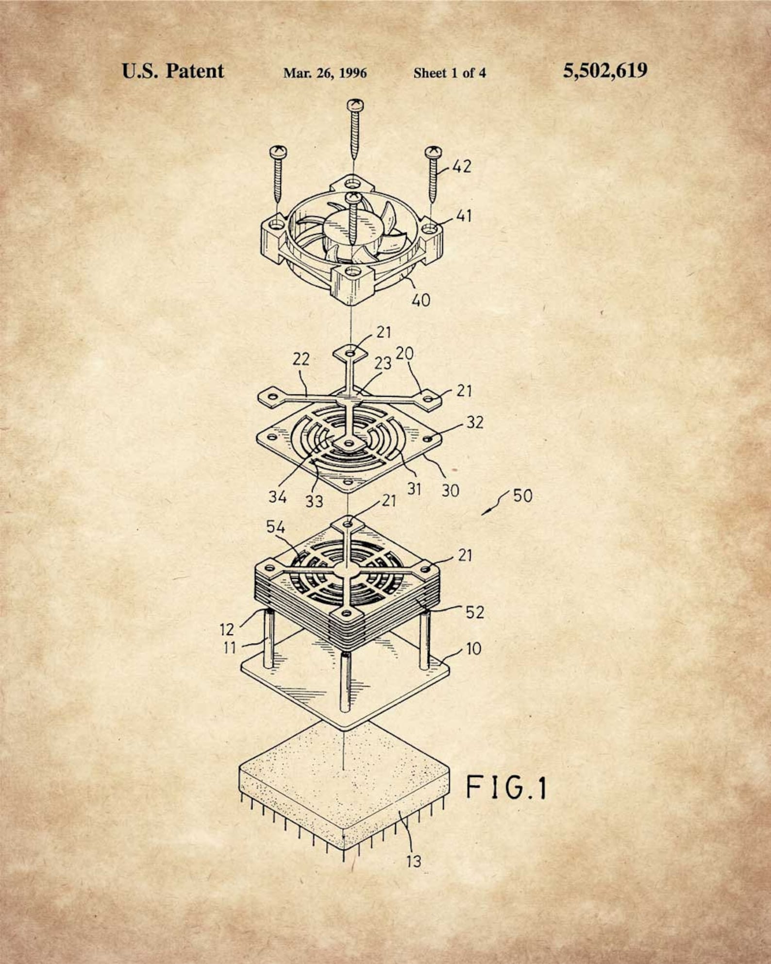 Computer Patent Print Set of 6 Geek Art Print Gift Idea - Etsy Canada
