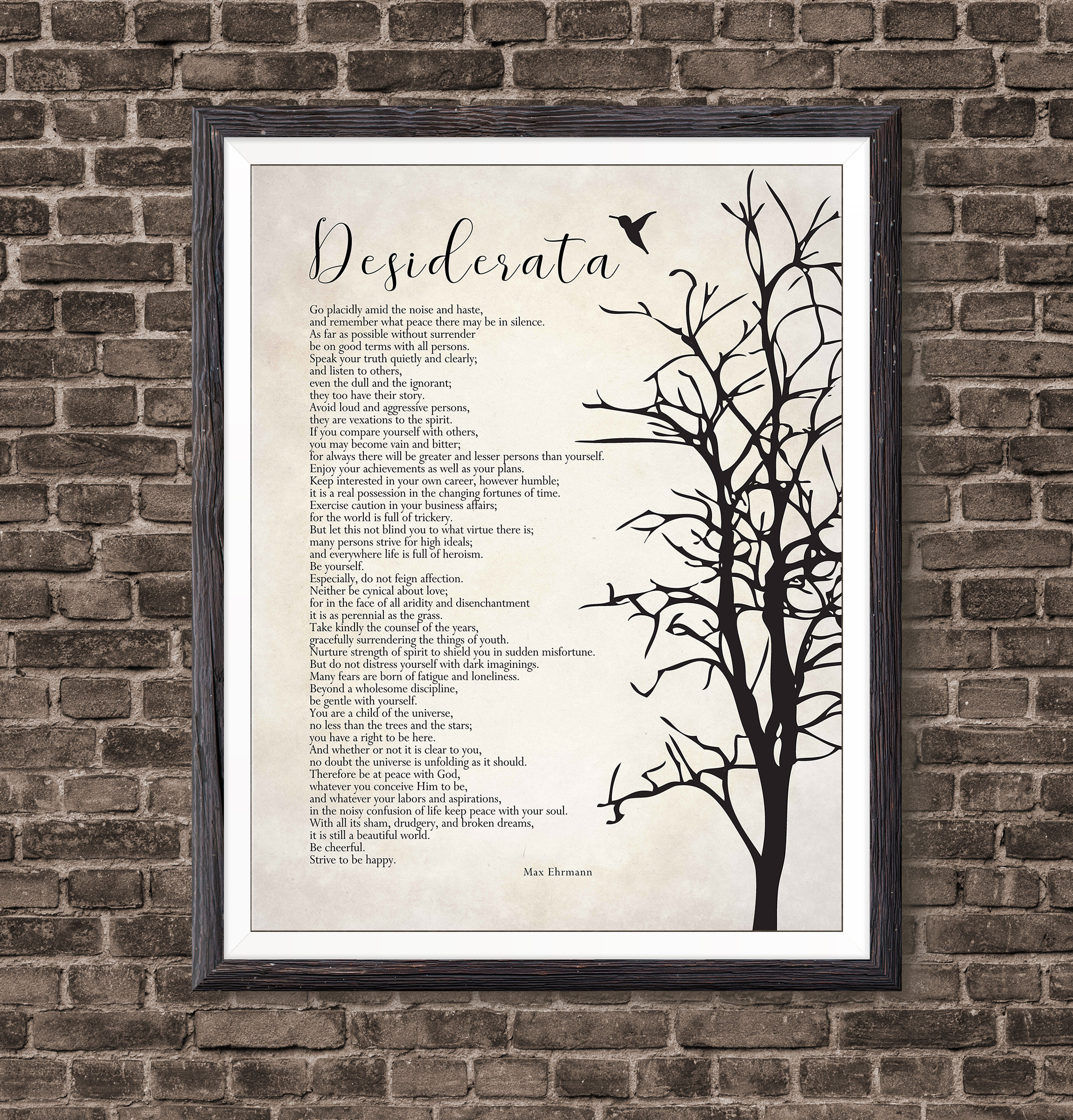 Desiderata Poem Print Poetry Print Poem Print Law of - Etsy