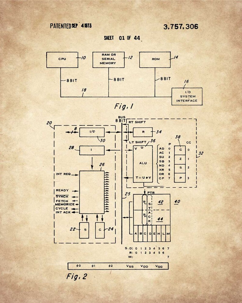 Computer Patent Print Set of 6 Geek Art Print Gift Idea - Etsy Canada