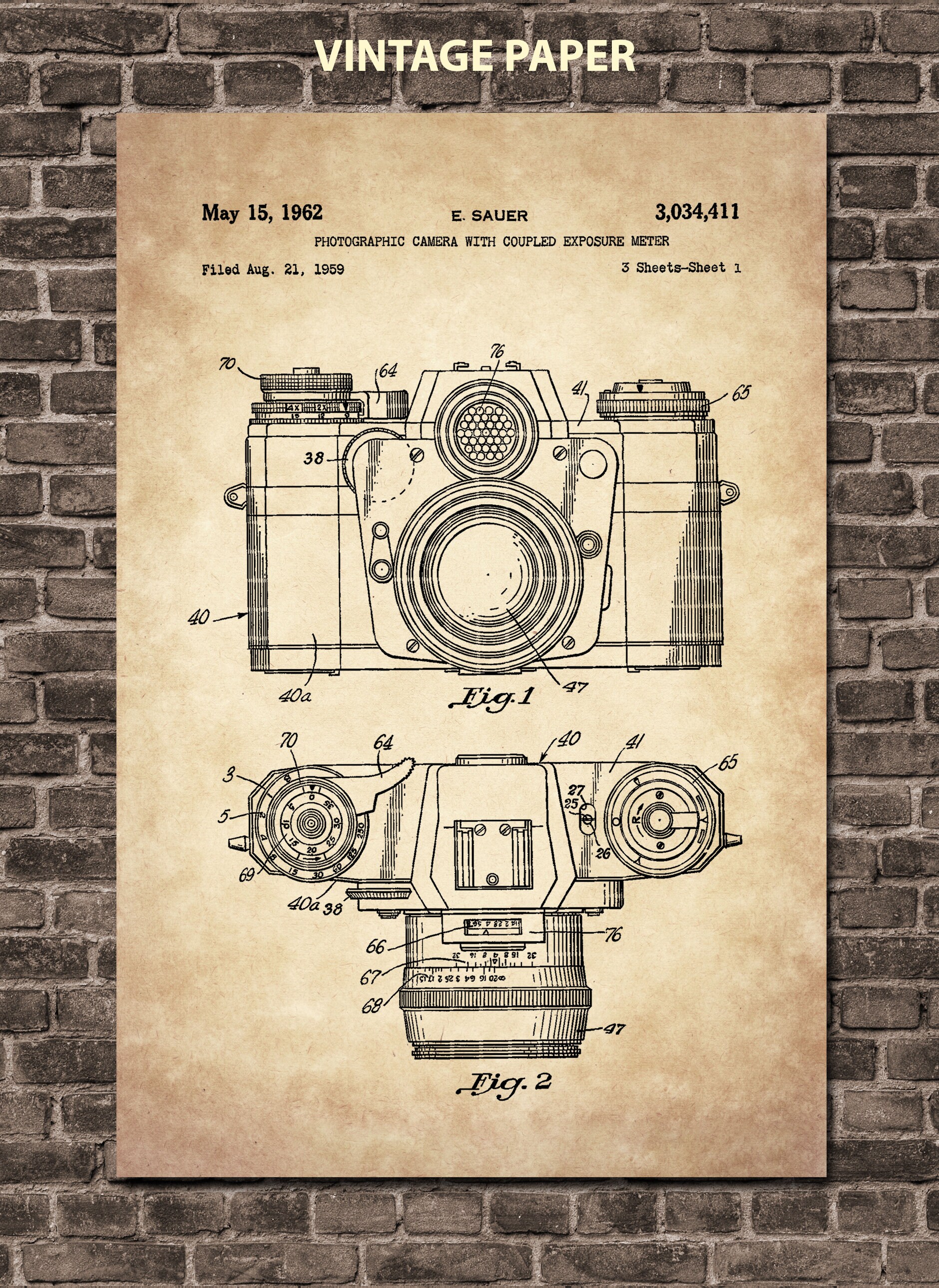 Hunting Patent Print Set of 3 browning rifle duck decoy | Etsy