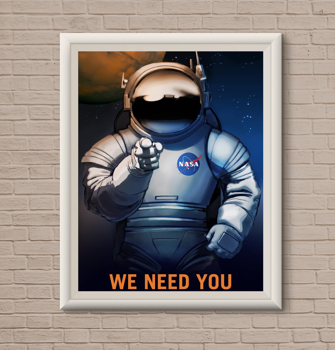 Mars Poster Mars Space Poster Mars Print Planet Poster - Etsy