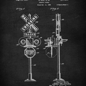 Railroad Sign, Train Art, Train Wall Art, Train Poster, Railroad ...