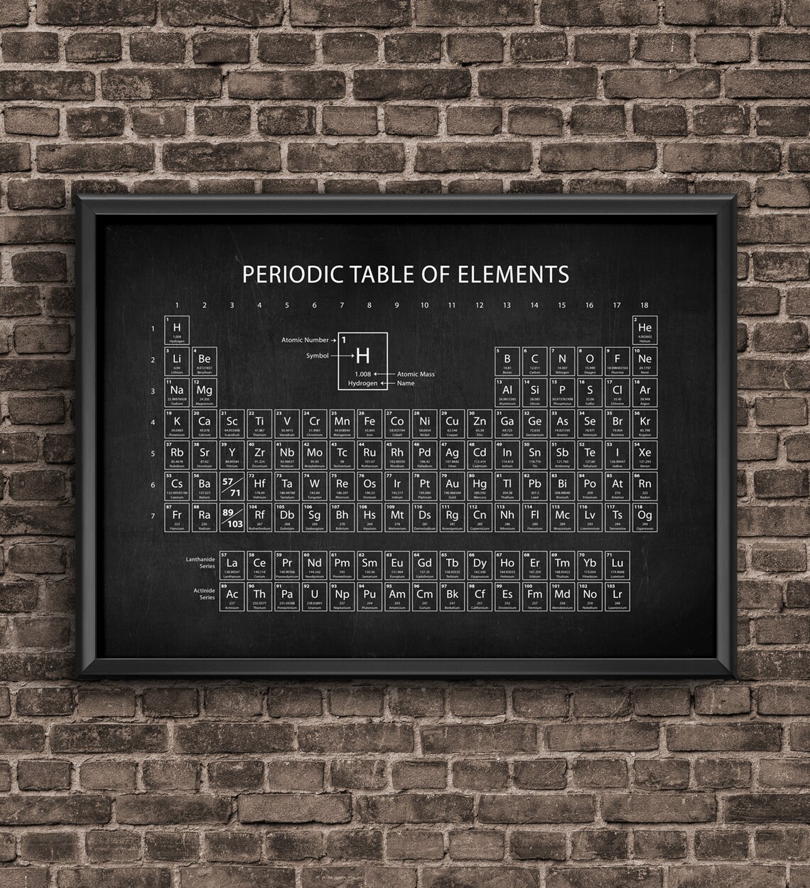 Periodic Table With the Updated Elements Periodic Table - Etsy