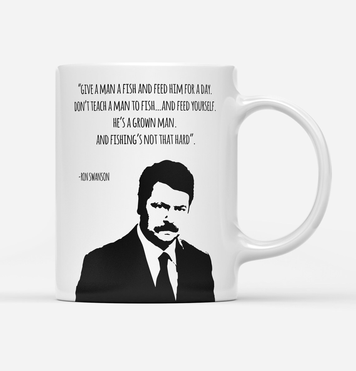 Ron Swanson Parks and Rec Funny Coffee Mug the Office Mug - Etsy