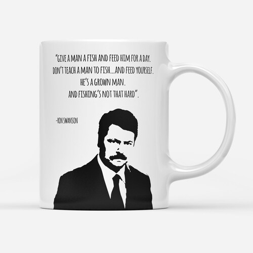 Ron Swanson Parks and Rec Funny Coffee Mug the Office Mug - Etsy