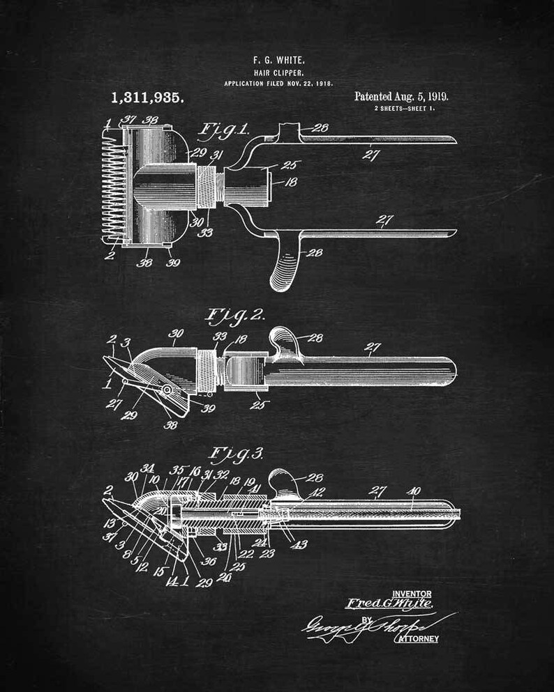 Barber Inventions, Set of 2, Shaving Patent, Men's Bathroom Art, Men's ...