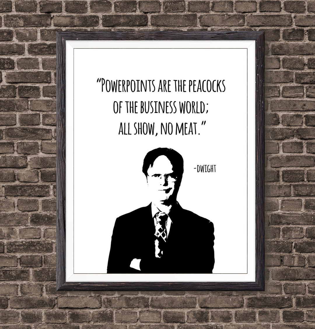 Dwight Schrute Business Life Quote Art Print From the Office TV Show ...