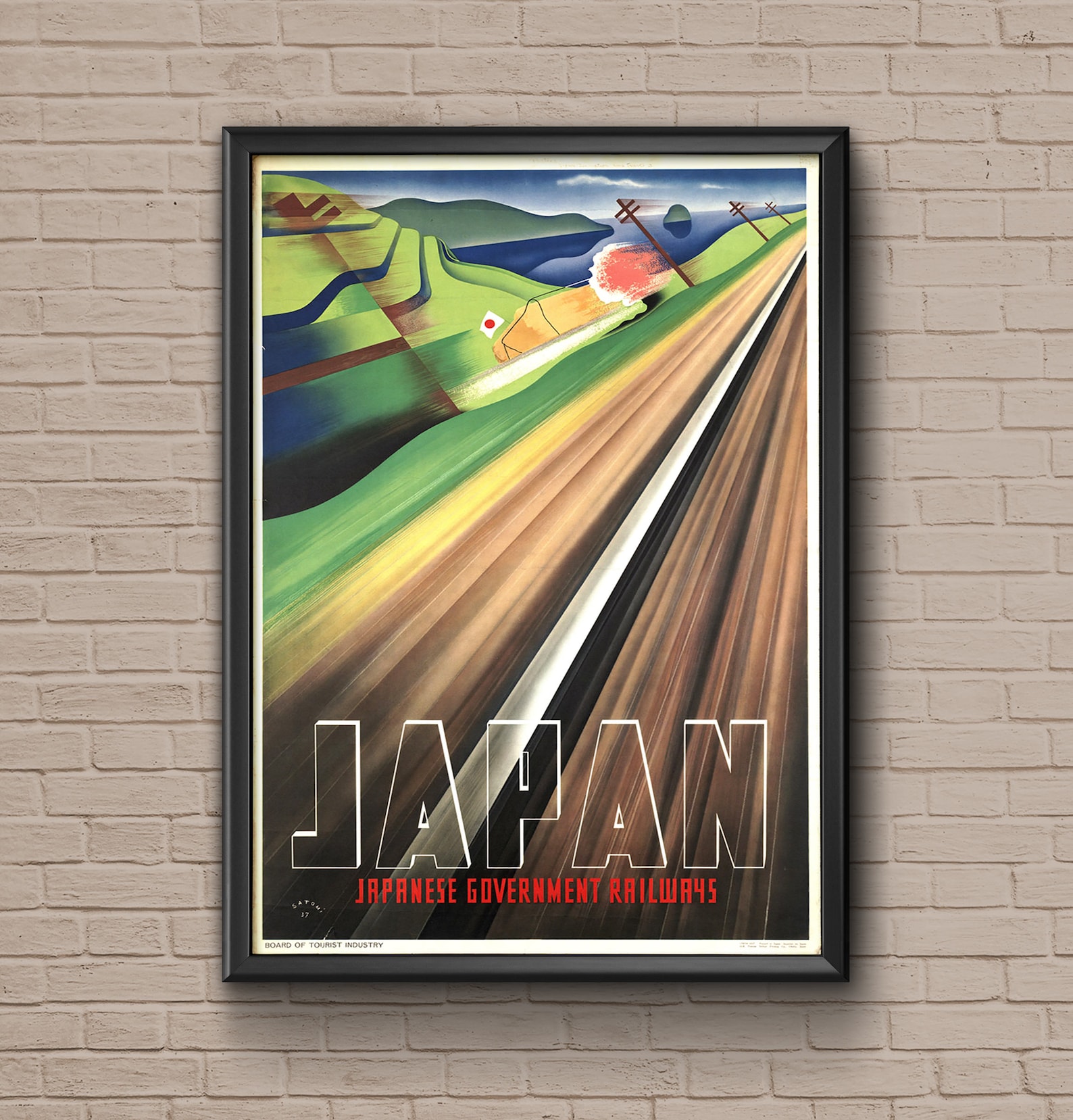 Japan Travel Poster, Vintage Japanese Government Railways Art Print - Etsy