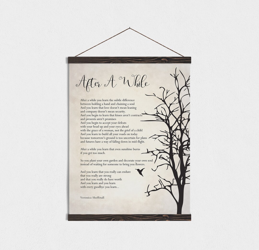 Veronica Shoffstall Love Poem Canvas Magnetic Framed Art - Etsy