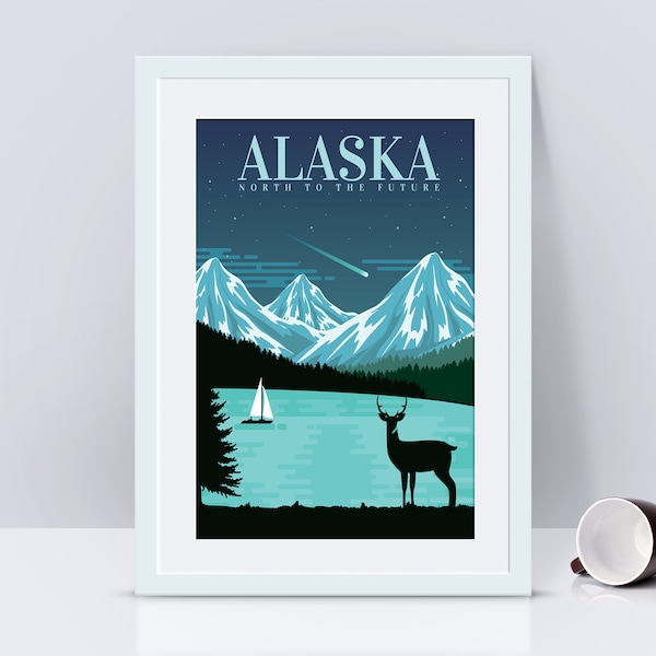 Alaska Travel Poster - Etsy