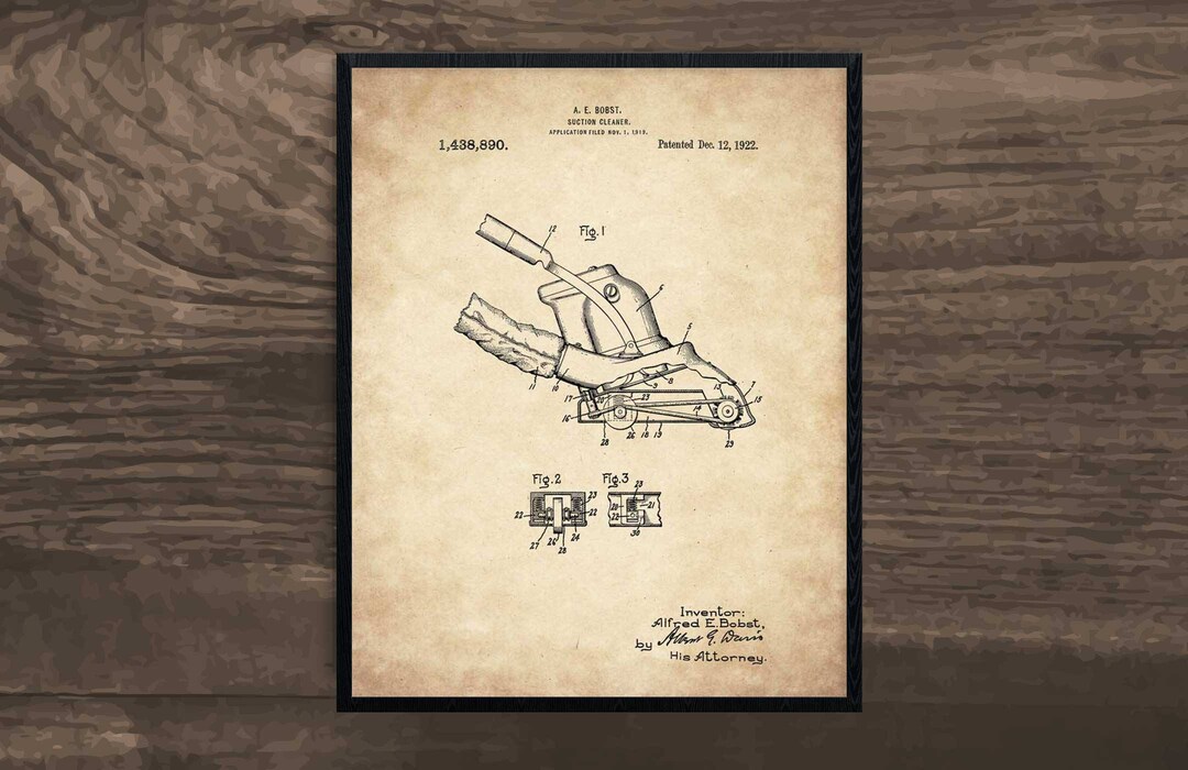 Vintage Vacuum Cleaner, Vintage Art, Blueprint Poster, Cleaner ...