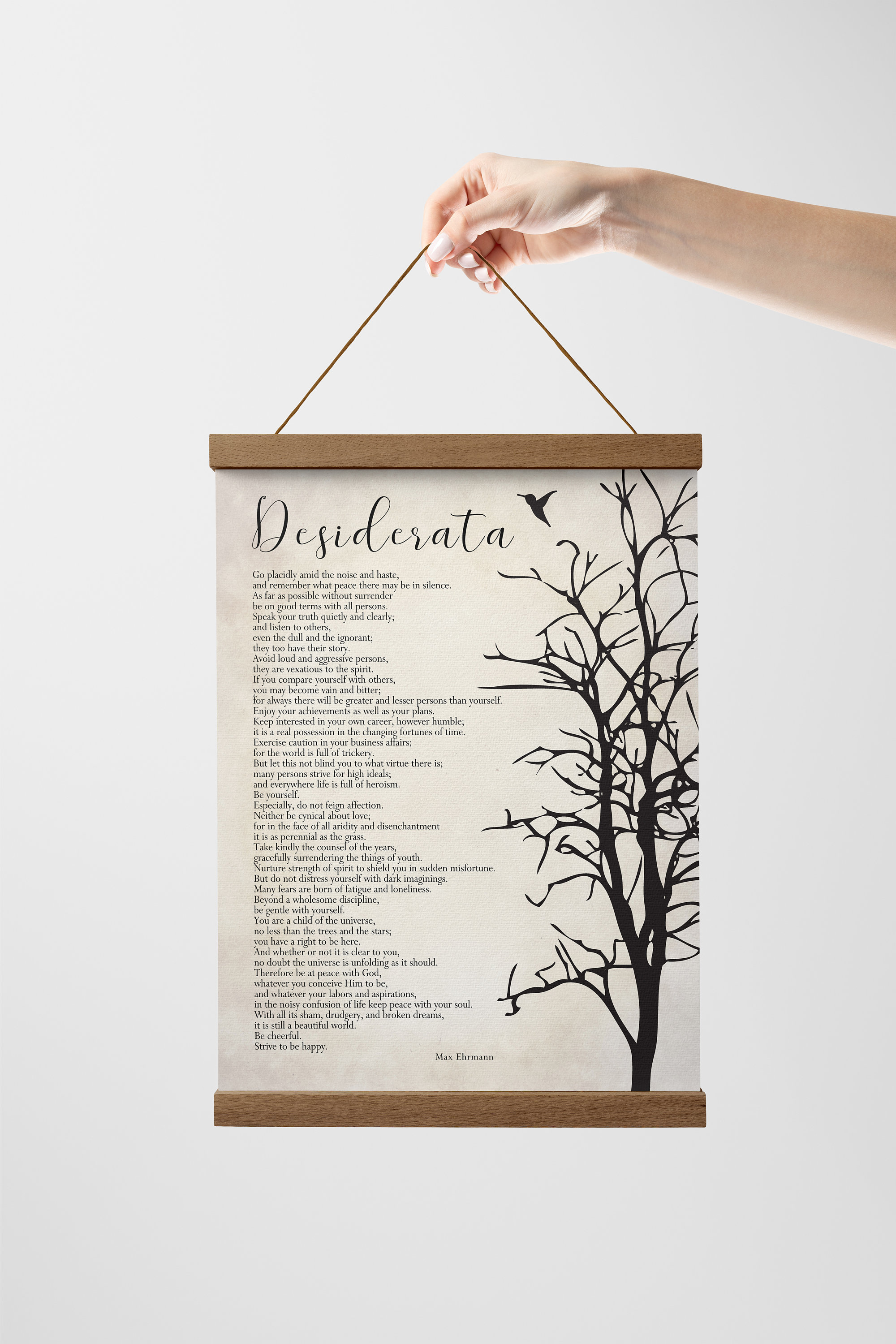 Desiderata Poem Wall Hanging Canvas Wall Art With Magnetic - Etsy UK