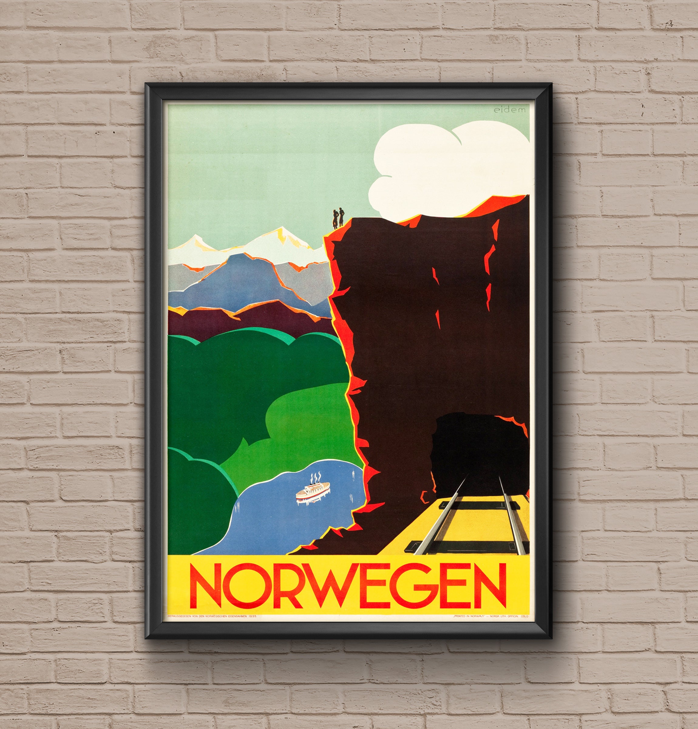 Norway norway print norway poster norway art norway travel | Etsy