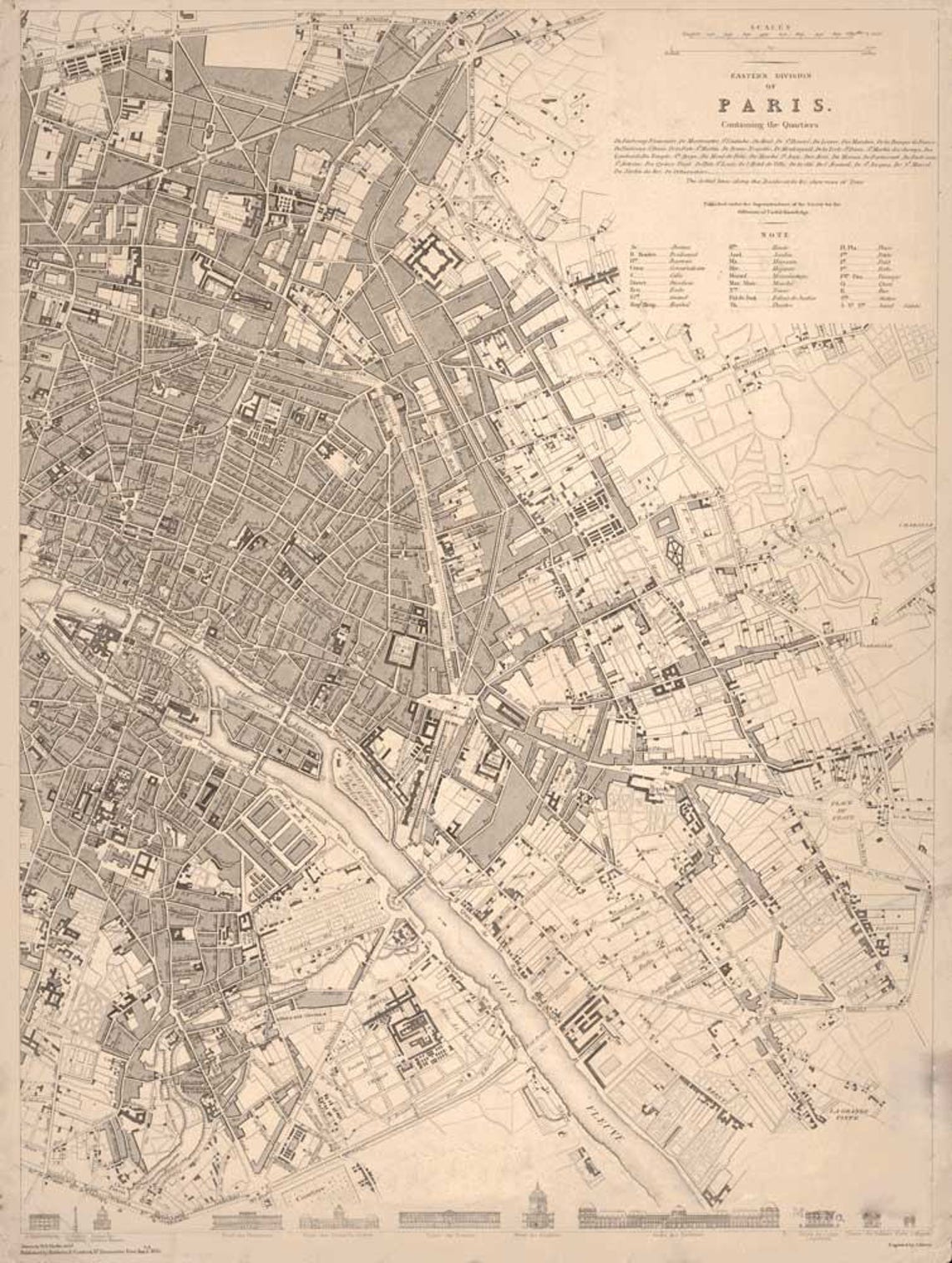 Vintage Map of Paris Wall Art Paris Decor Old Maps Old - Etsy