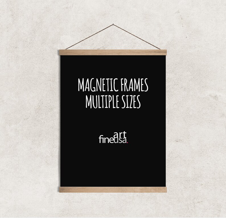 Magnetic Hanging Frame by Fineartusa | Etsy