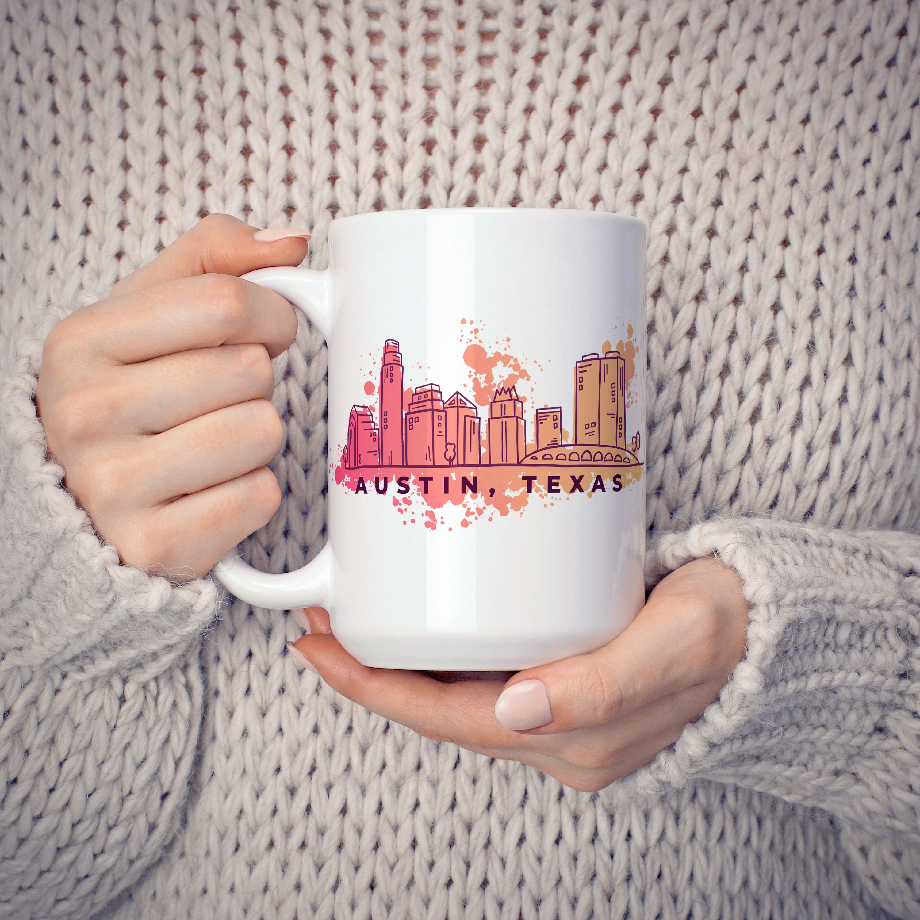 Austin Texas Ceramic Coffee Mug Unique Gift | Etsy