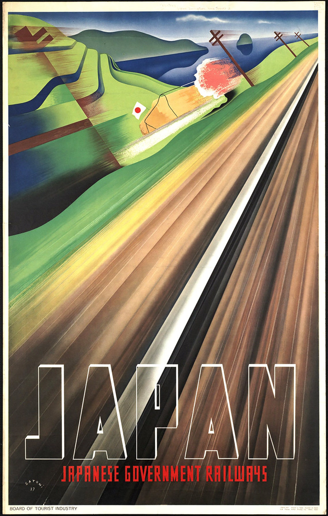 Japan Travel Poster, Vintage Japanese Government Railways Art Print - Etsy