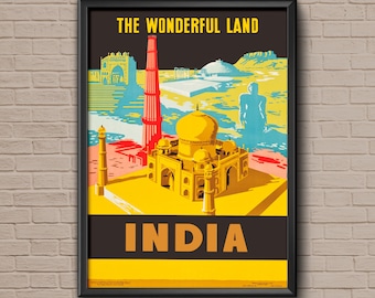 Nashik India Art Indian Decor Vintage Travel Poster Print Nasik (XR3790 ...