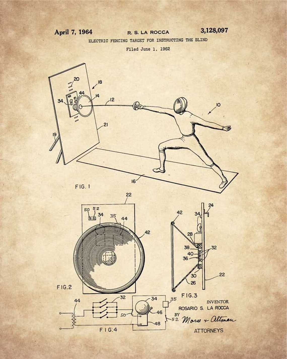 Fencing Art, Set of 2, Fencing Mask, Patent Print, Sports Art, Fencing ...