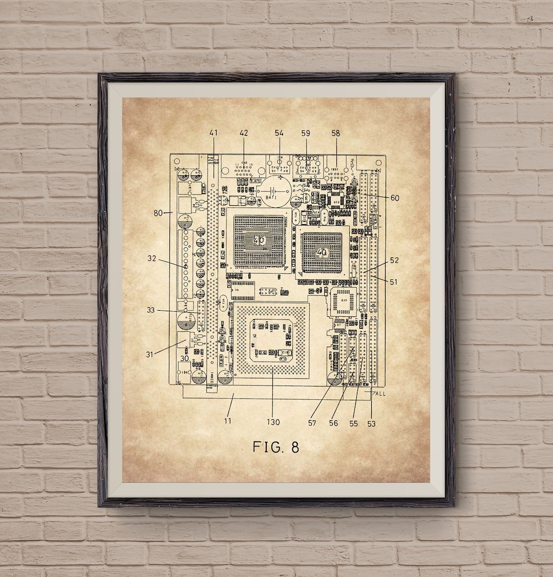 Computer Motherboard Patent, Patent Print, Computer Patent, Motherboard ...